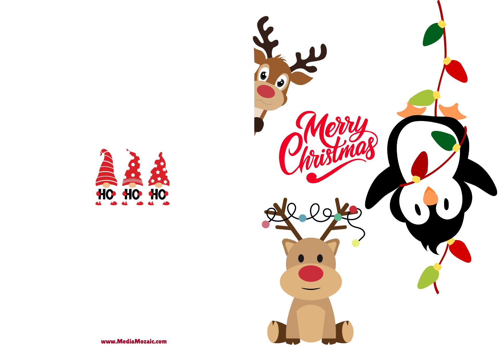 Printable Christmas Cards | Merry Christmas Cards for Printing | Free ...