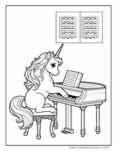 70 Unicorn Coloring Pages (Free Printable PDFs) - Media Mozaic