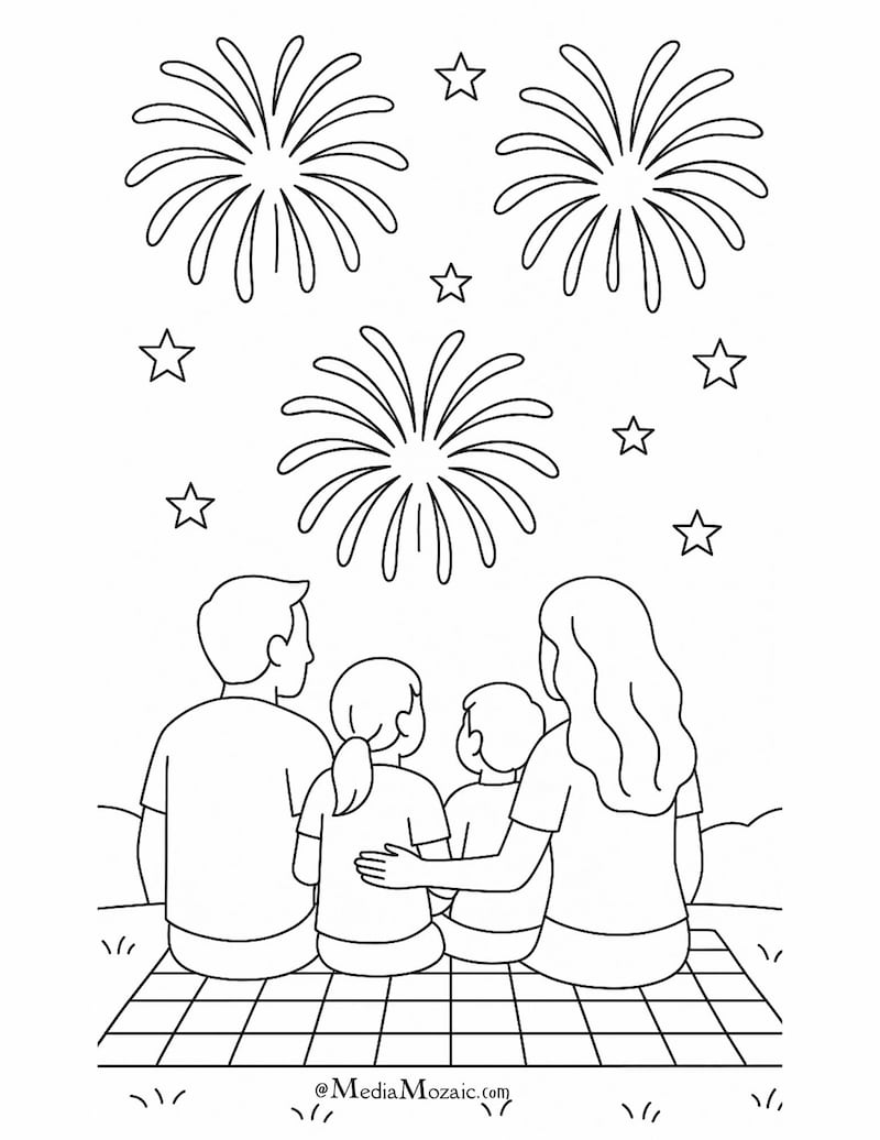 23 Printable 4th of July Coloring Pages 🇺🇸(PDFs) - Media Mozaic