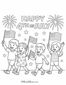 23 Printable 4th of July Coloring Pages 🇺🇸(PDFs) - Media Mozaic