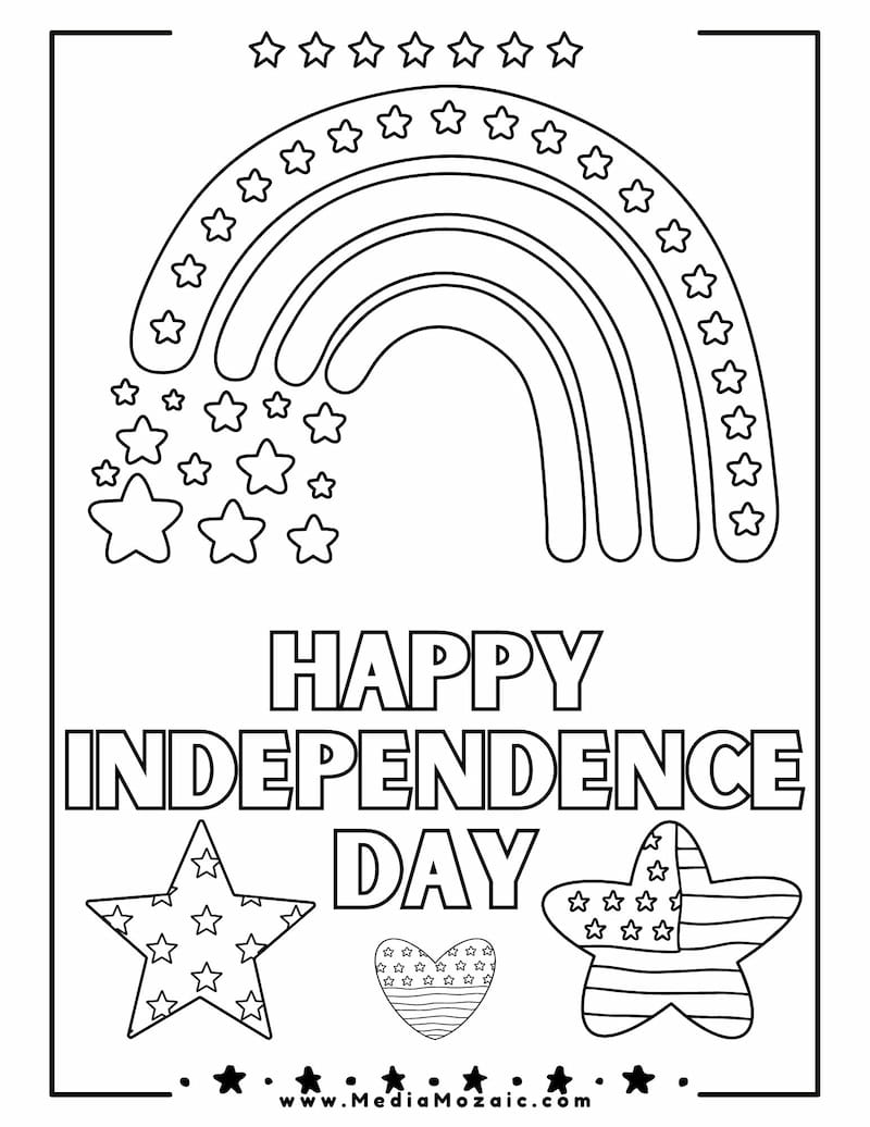 23 Printable 4th of July Coloring Pages 🇺🇸(PDFs) - Media Mozaic