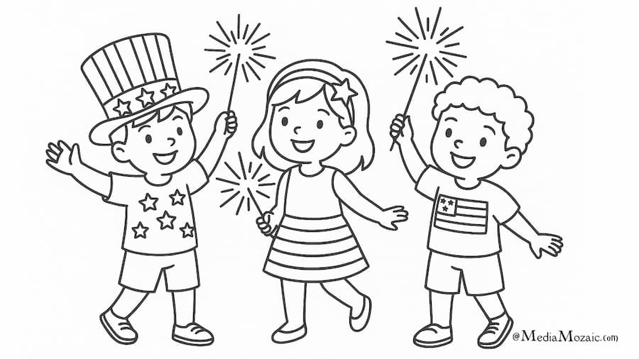 23 Printable 4th of July Coloring Pages 🇺🇸(PDFs) - Media Mozaic
