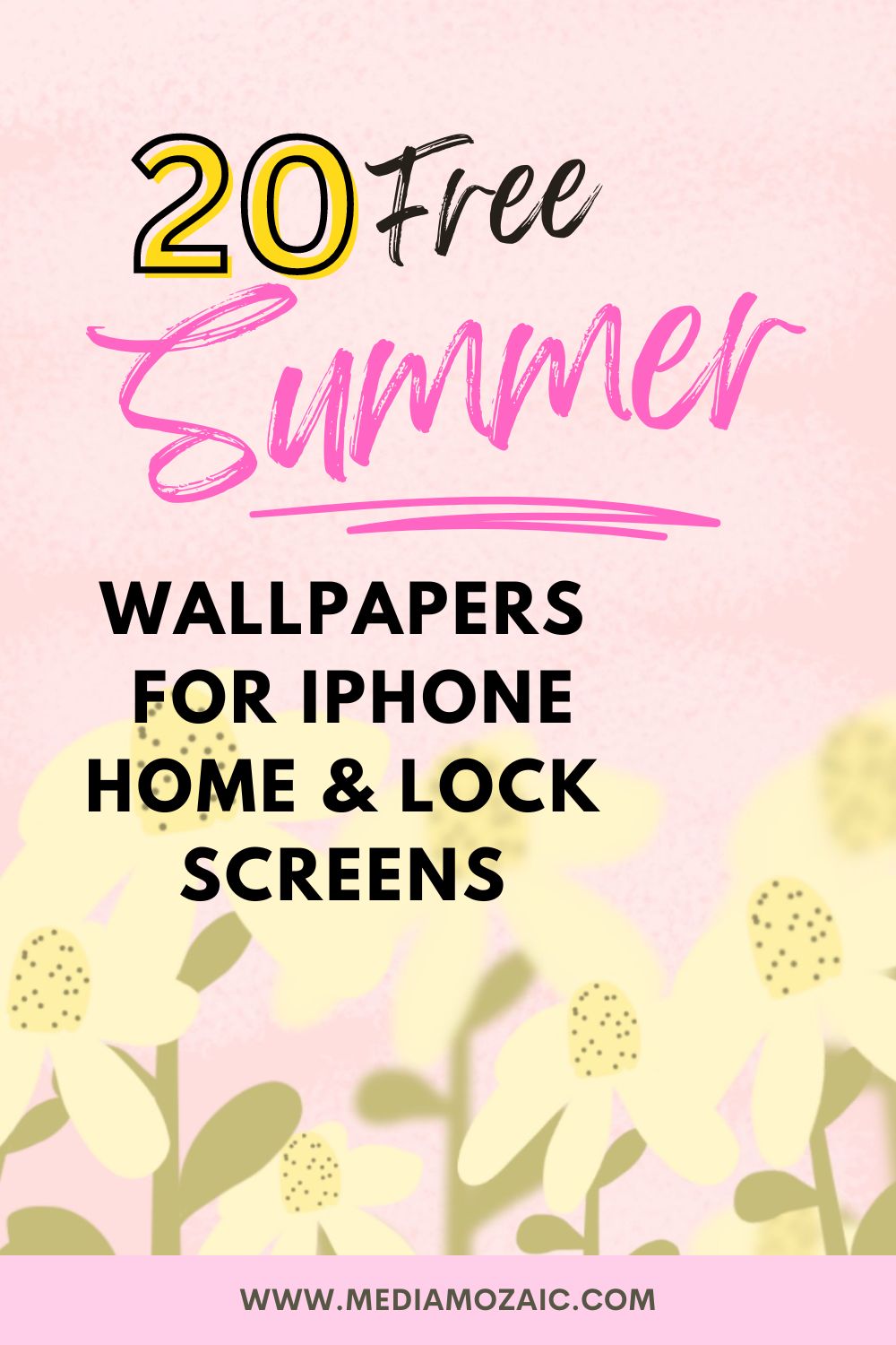 20 Free Summer Wallpapers for iPhone Home & Lock Screen - Media Mozaic📲