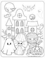 10 Spooky Cute Halloween Coloring Pages for All Ages! - Media Mozaic👻🎃