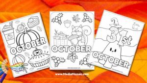 7 Printable October Coloring Pages | Coloring Pages October - Media Mozaic