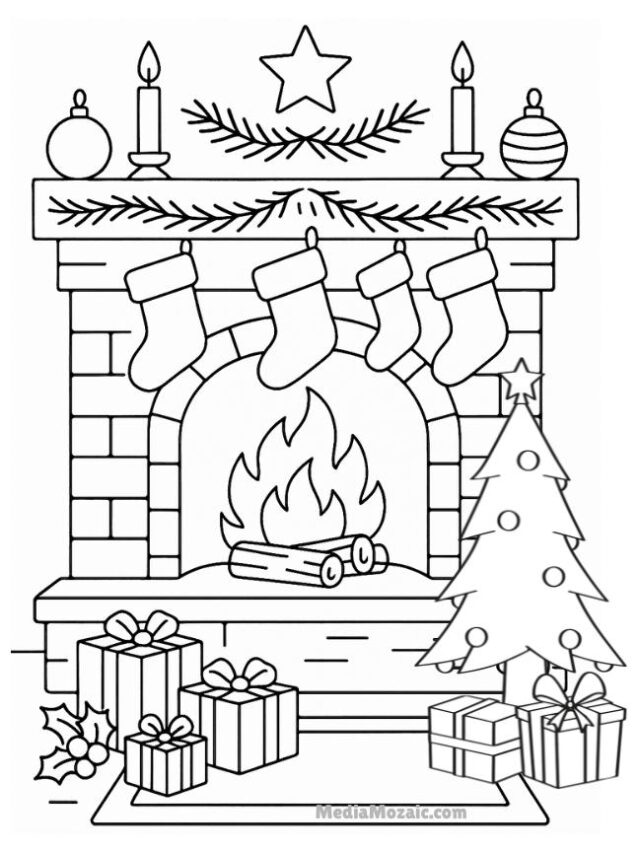 25 Free Printable Christmas Coloring Pages 🎄🎅🏻- Media Mozaic