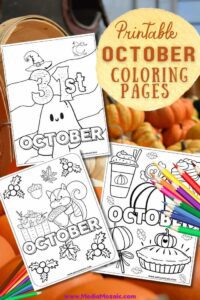 7 Printable October Coloring Pages | Coloring Pages October - Media Mozaic