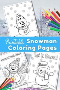 7 Cute Printable Snowman Coloring Pages (Free Christmas Downloads) ⛄️ ...