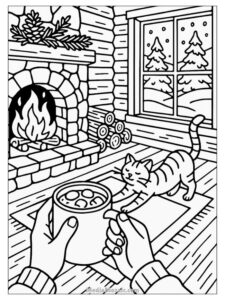 12 Free Printable Winter Coloring Pages for Kids & Adults ️⛄️- Media Mozaic