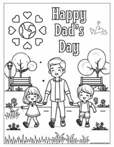 10 Free Fathers Day Coloring Pages (PDF Printables) - Media Mozaic