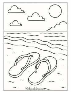 22 Beach Coloring Pages Free Printable PDFs - Media Mozaic