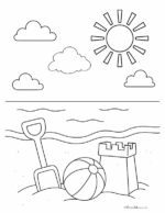 22 Beach Coloring Pages Free Printable PDFs - Media Mozaic