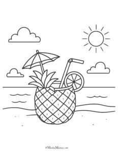 22 Beach Coloring Pages Free Printable PDFs - Media Mozaic
