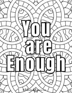 9 Free Printable Mental Health Coloring Pages for Mindfulness & Stress ...